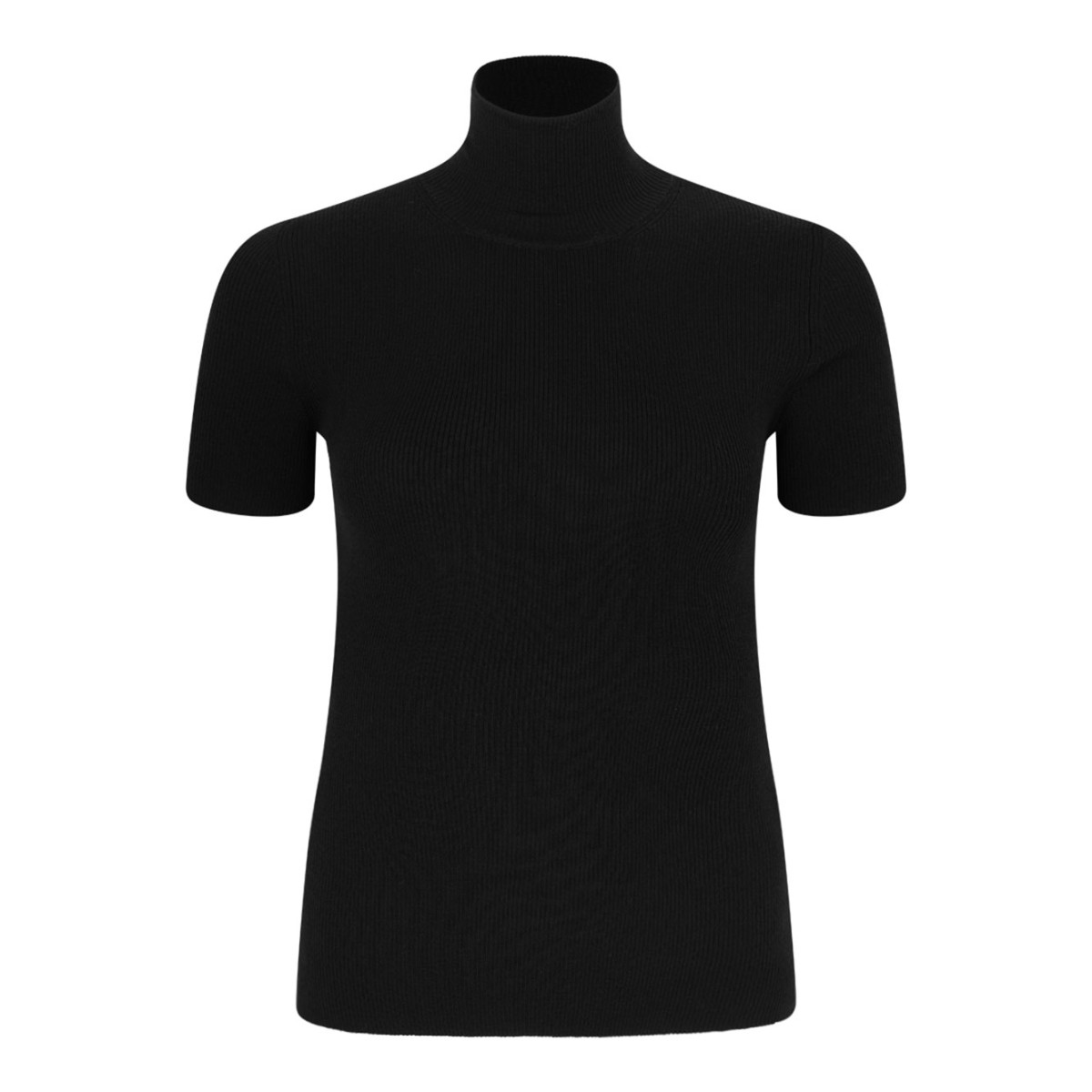 Black Wool Yarn Turtleneck| COLOGNESE 1882