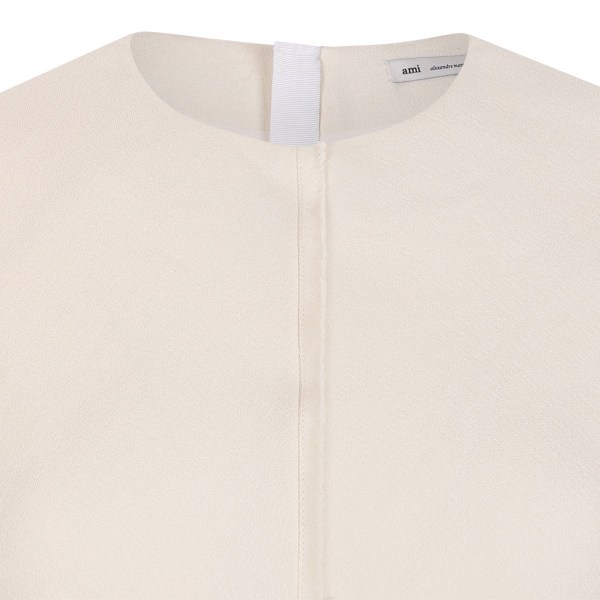 White Sleeveless Raw Edge Details Top| COLOGNESE 1882