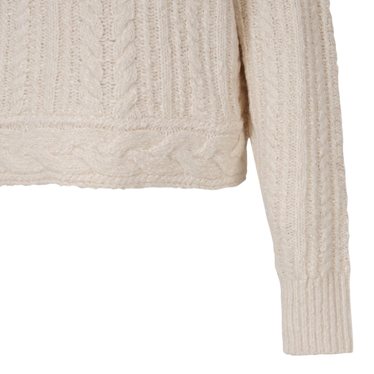 Ecru Cable Knit Jumper| COLOGNESE 1882